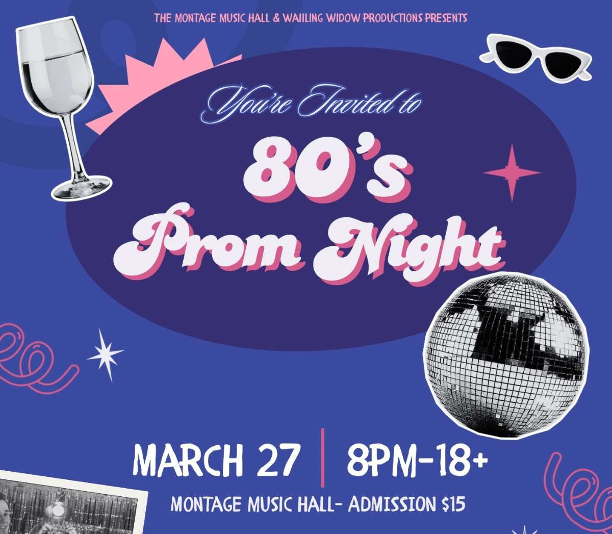 80's Theme PROM NIGHT | Rochester Entertainment Events & Montage Music Hall